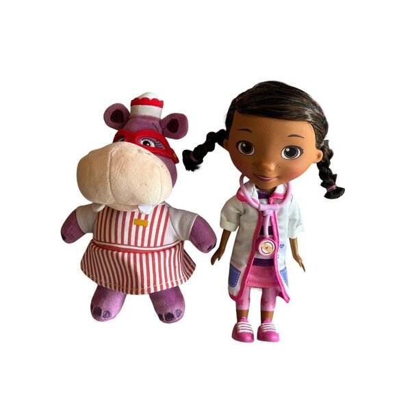 Disney | Toys | Doc Mcstuffins Doll With Stuffed Plush Hippo Hallie Toy ...